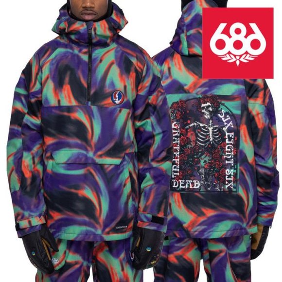 686 | Jackets & Coats | 686 Grateful Dead Tie Dye Mens Renewal ...